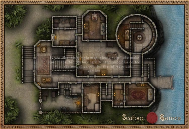 Seven Seas DnD Battlemap Bundle - 49 TTRPG Maps • Seafoot Games