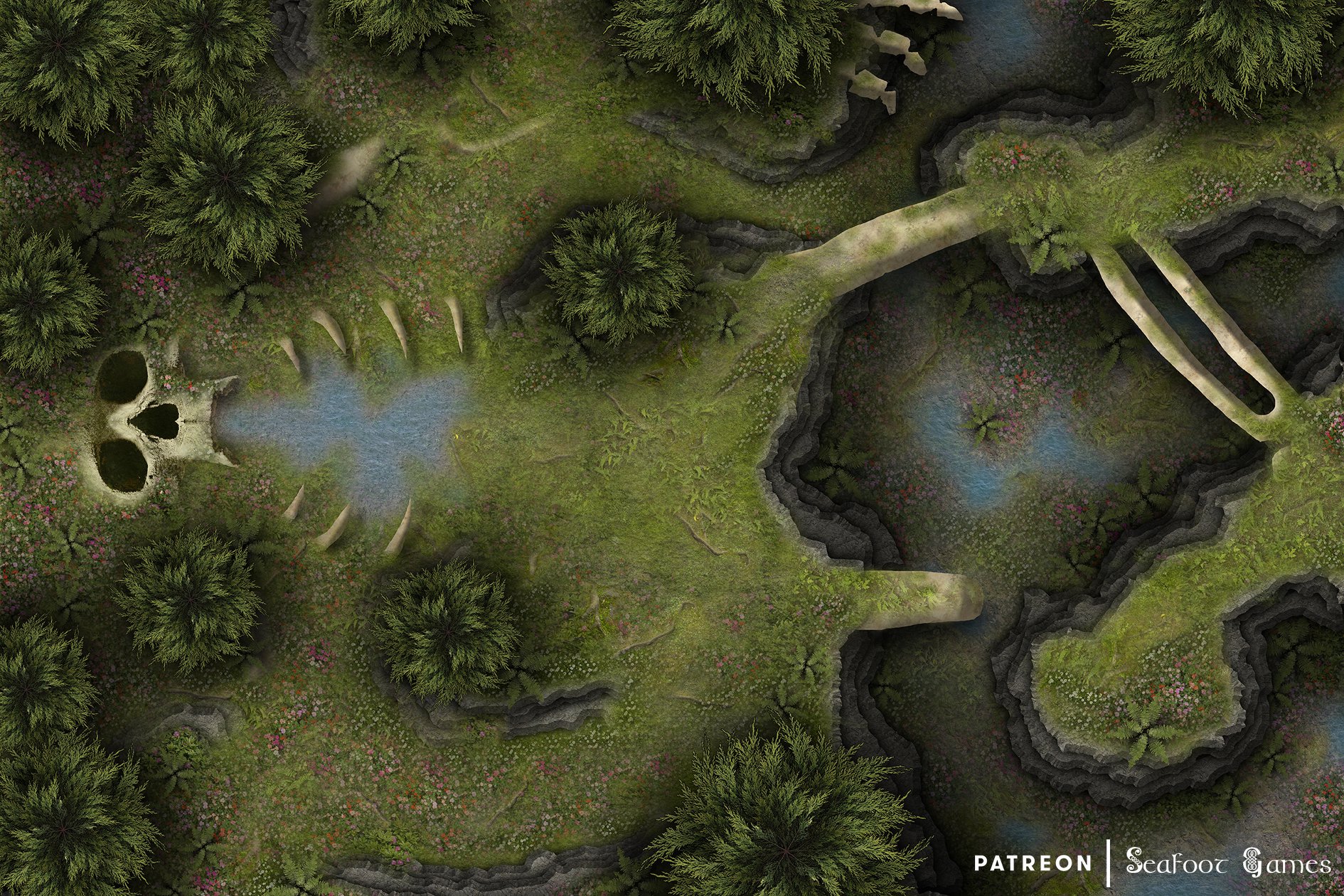 Free TTRPG Battlemap – Eternal’s Rest • Seafoot Games