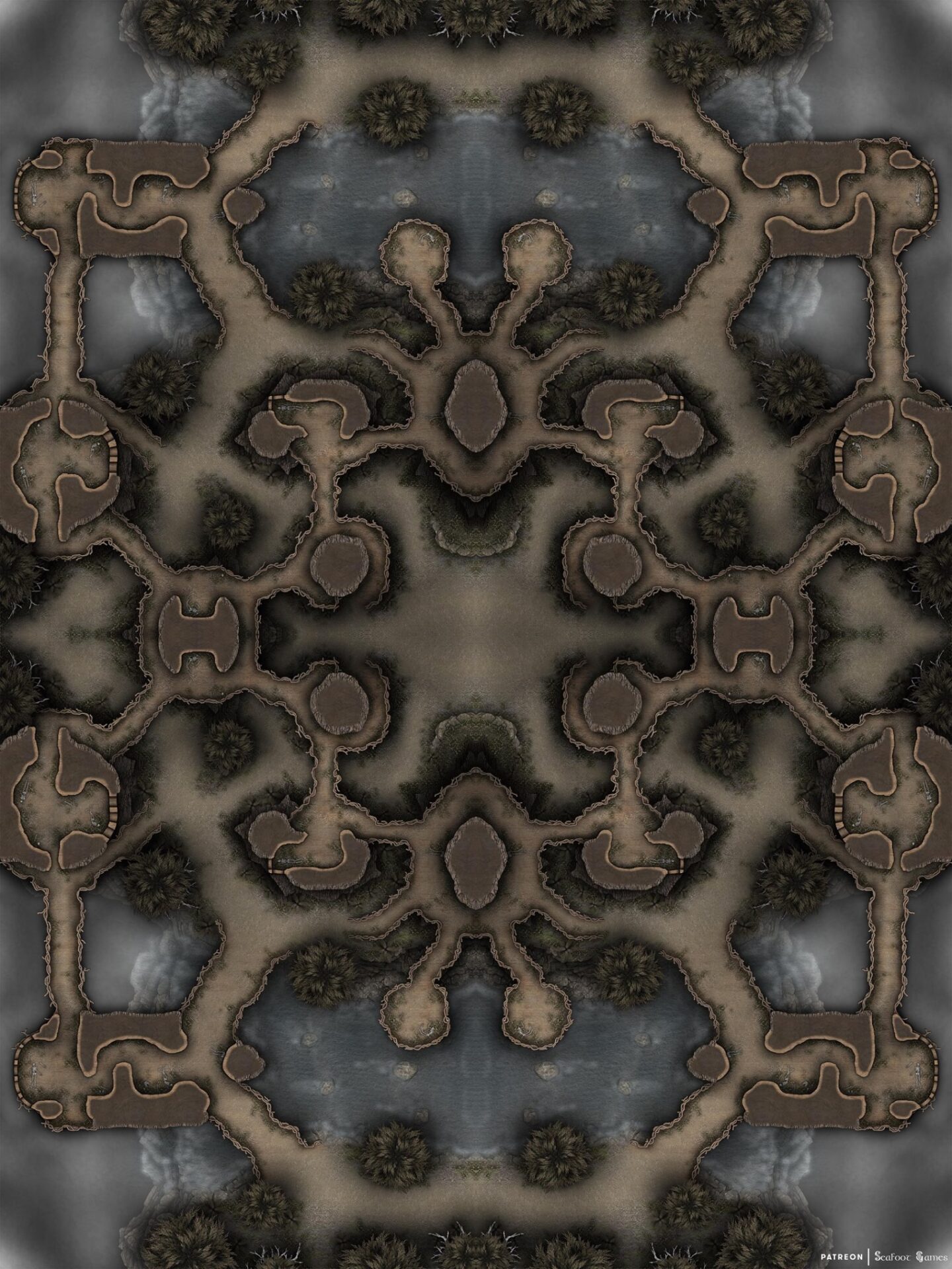 Free TTRPG Battlemap – Rotworm Arena • Seafoot Games Free TTRPG Battlemap – Rotworm Arena • Seafoot Games
