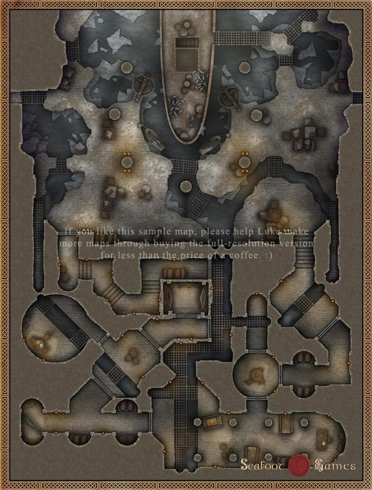 Tactical GM's DnD Battlemap Bundle - 210 Large 40x30” Realistic Fantasy ...
