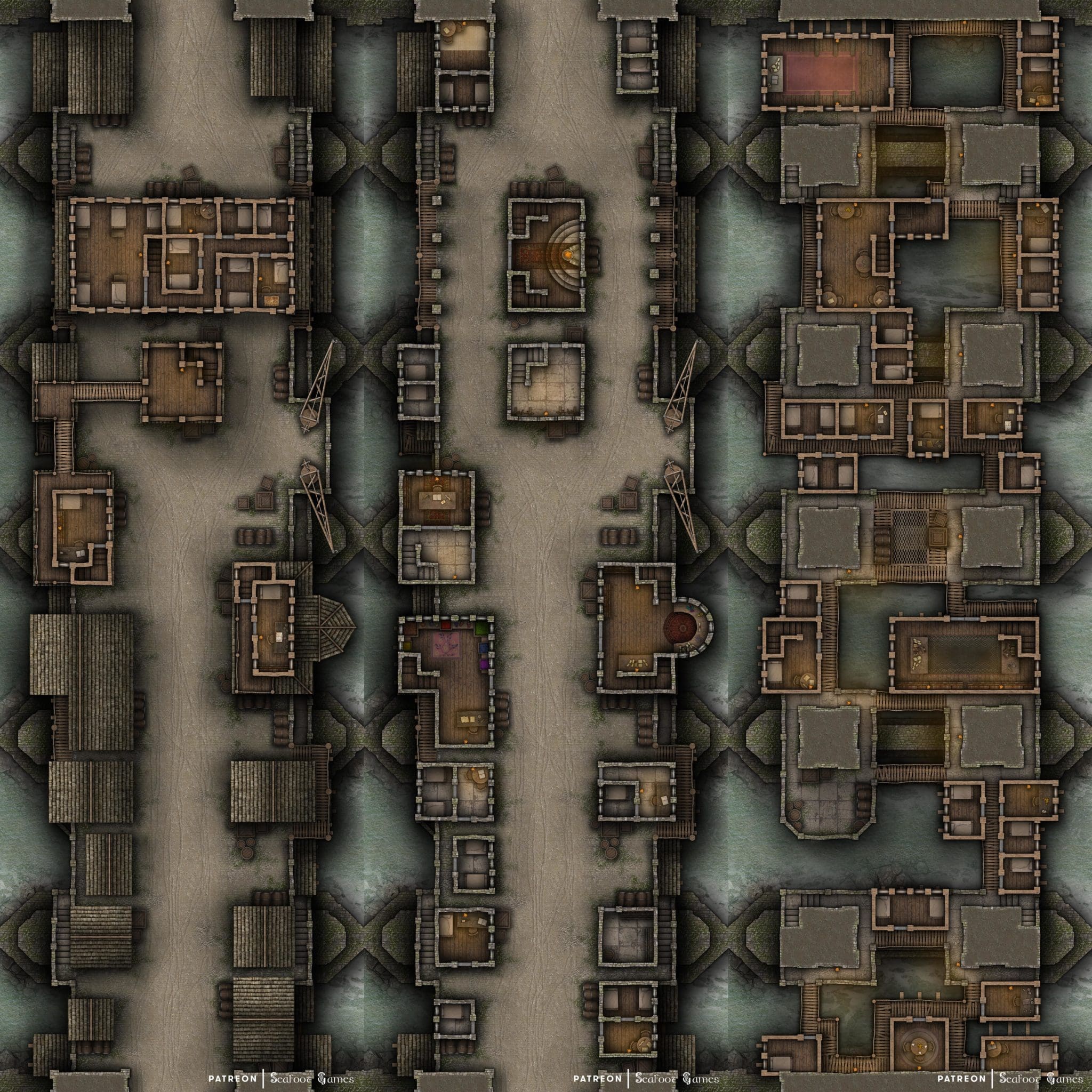 A Noble Conspiracy | Free Multi-Level TTRPG Battlemap with Adventure