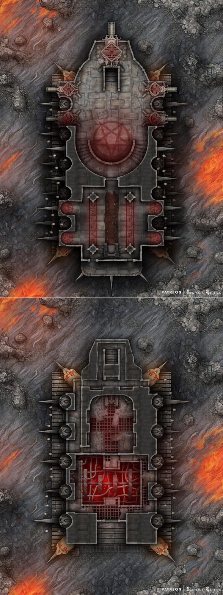 Infernal Soul Engine Juggernaut Free 40x30 DnD Battlemap & Adventure