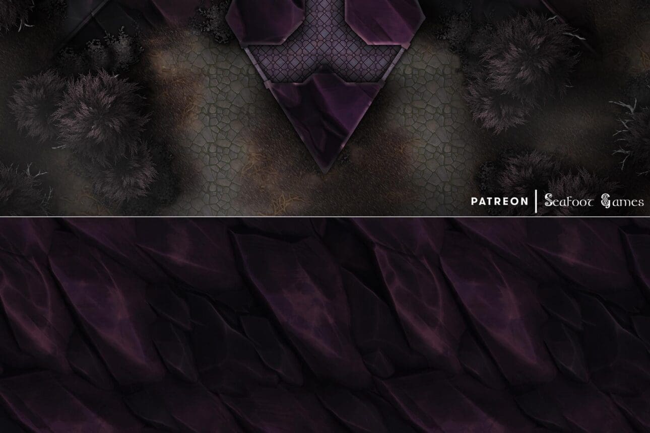 Temple of Mirrored Shadow Free Multi-Level 40×30 DnD Battlemap & Adventure