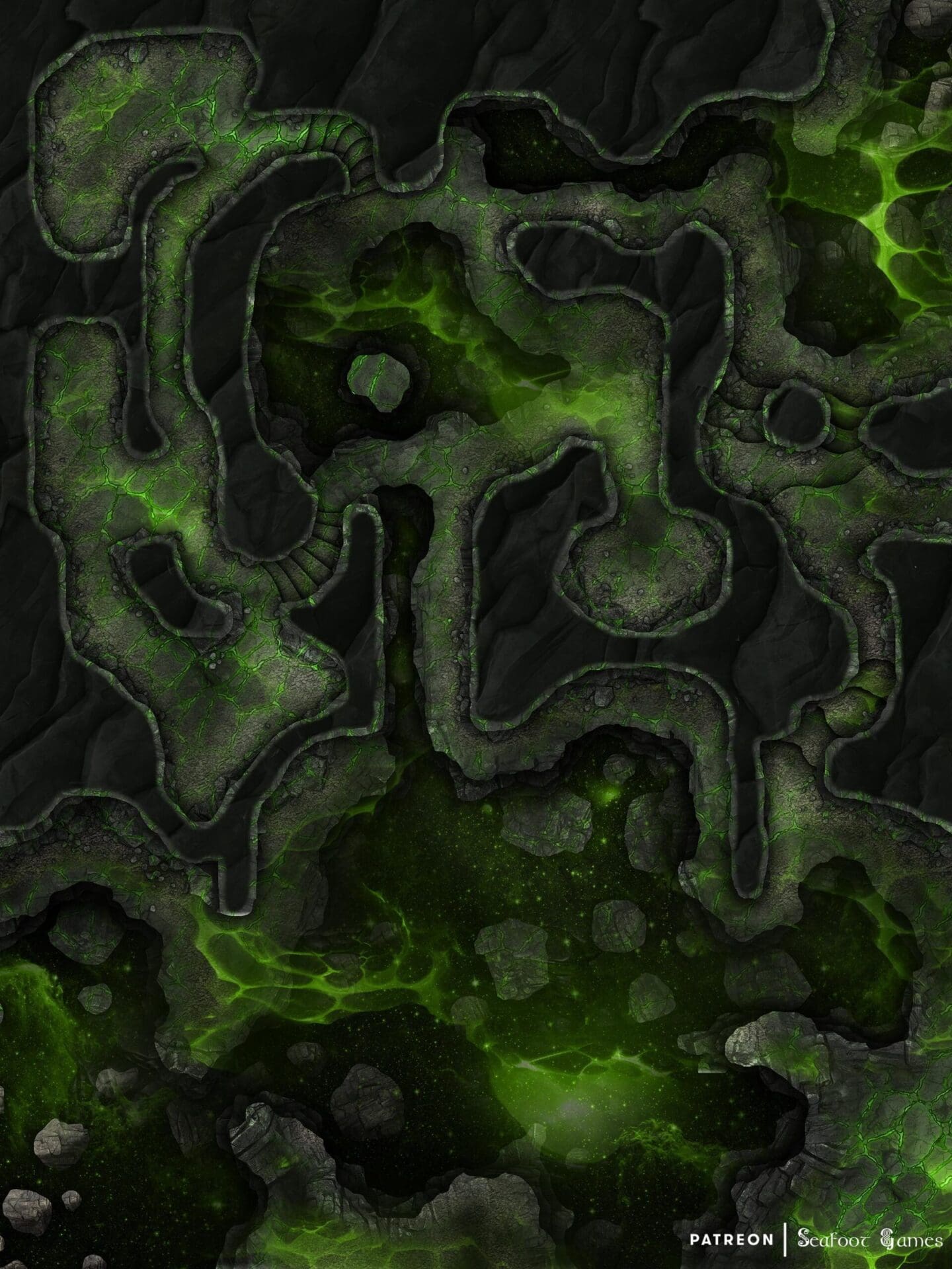 The Twisting Fel Free 40x30 DnD Battlemap & Adventure • Seafoot Games