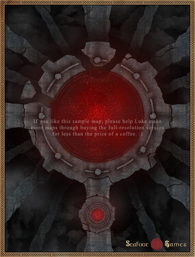 Abyssal Blood Gate 40x30 DnD Battlemap with Adventure (FoundryVTT-Ready ...