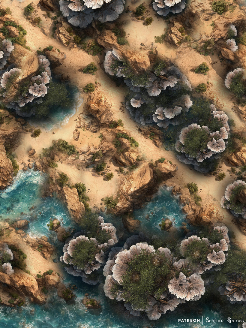 Isle of Fangs 5e Campaign Sourcebook with 17 DnD Battlemaps